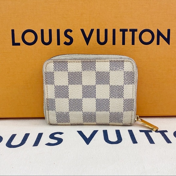 Louis Vuitton | Bags | Mini Azur Louis Vuitton Damier Wallet Auth ...